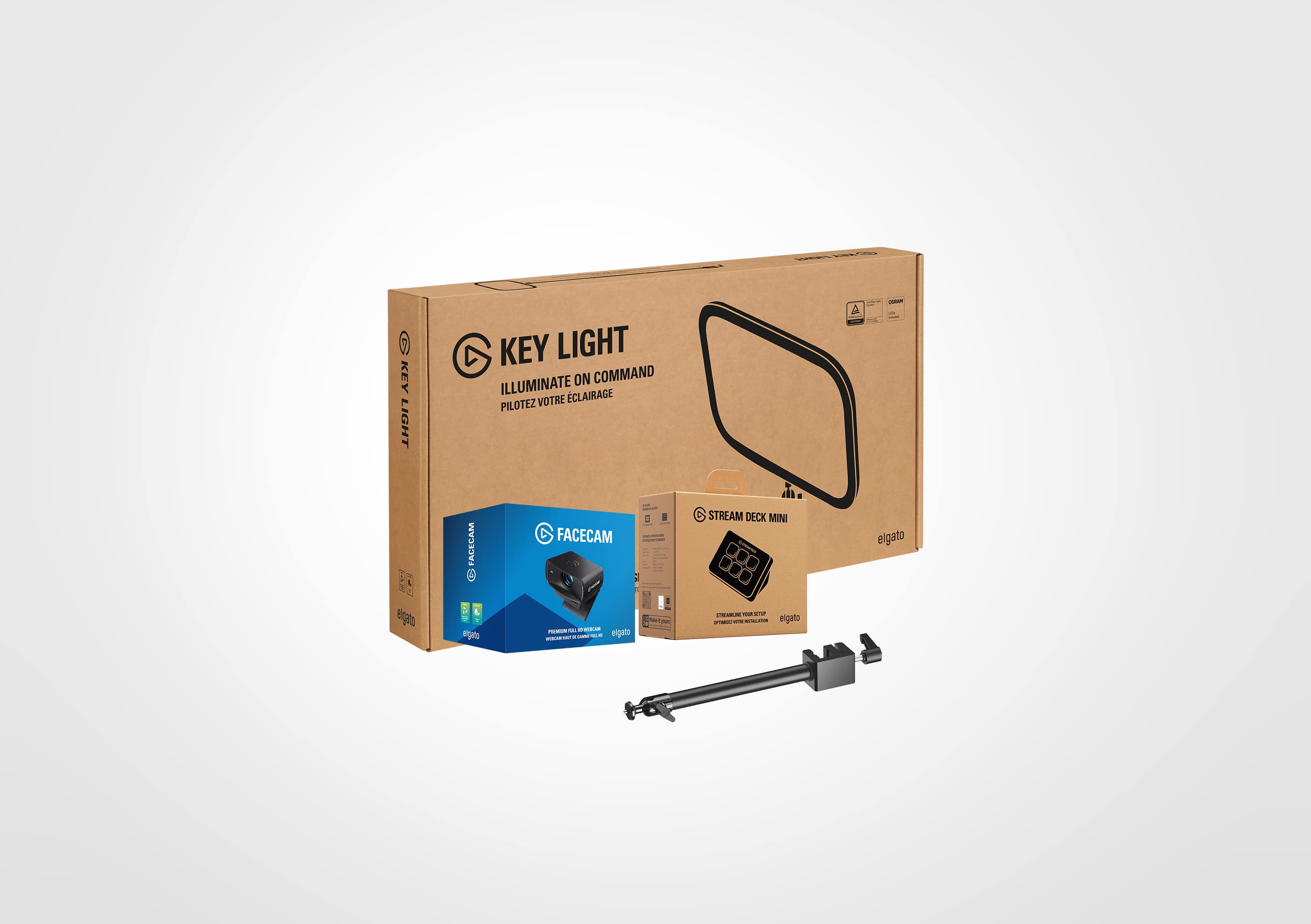 Key Light Solo Bundle - Solid HD Mini | Elgato